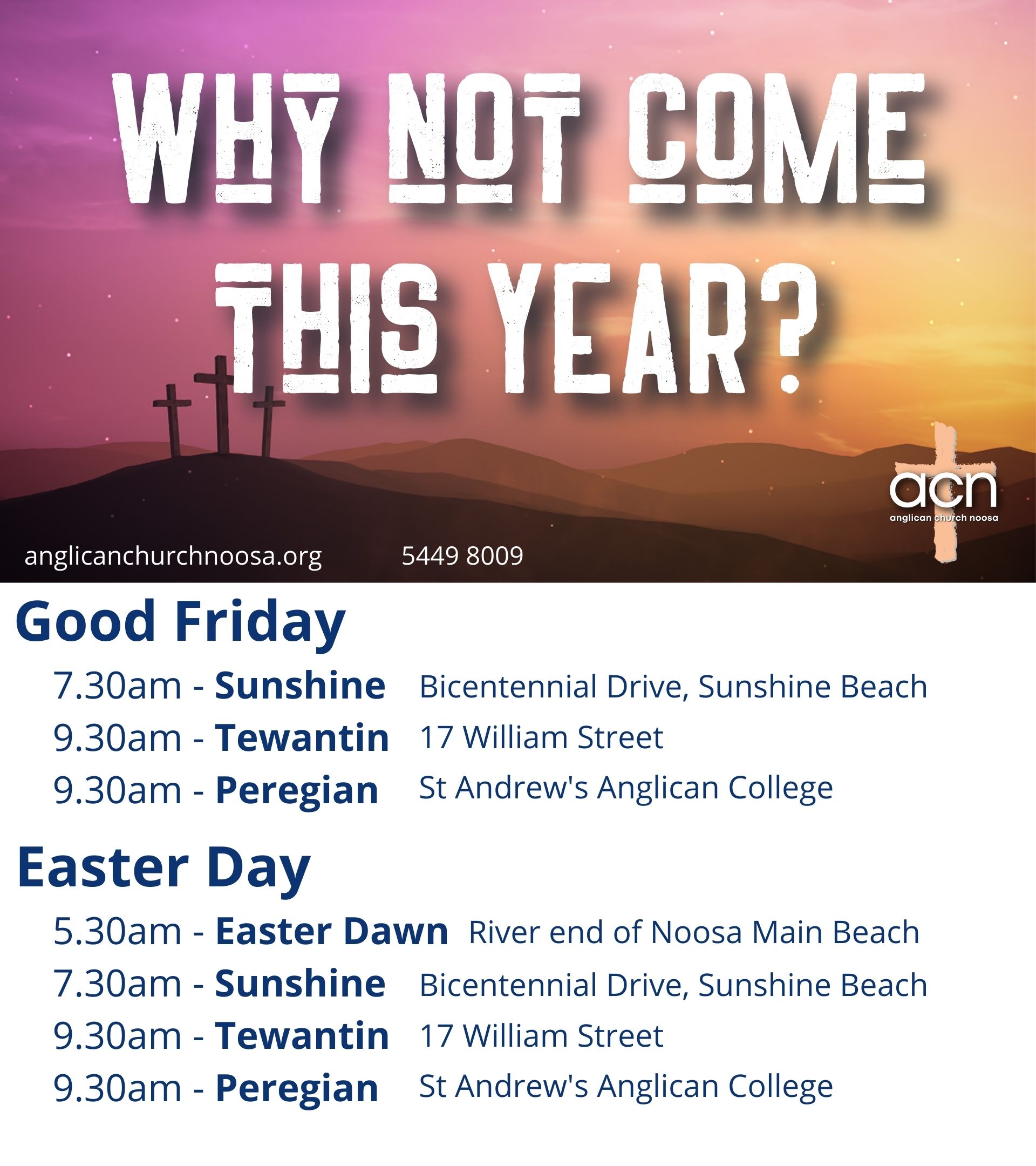 Easter Message from Rev Gary McClellan - St Andrew's Anglican College QLD